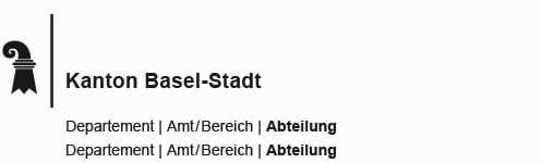 Aufbau des Kantonslogos Basel-Stadt | Kanton Basel-Stadt