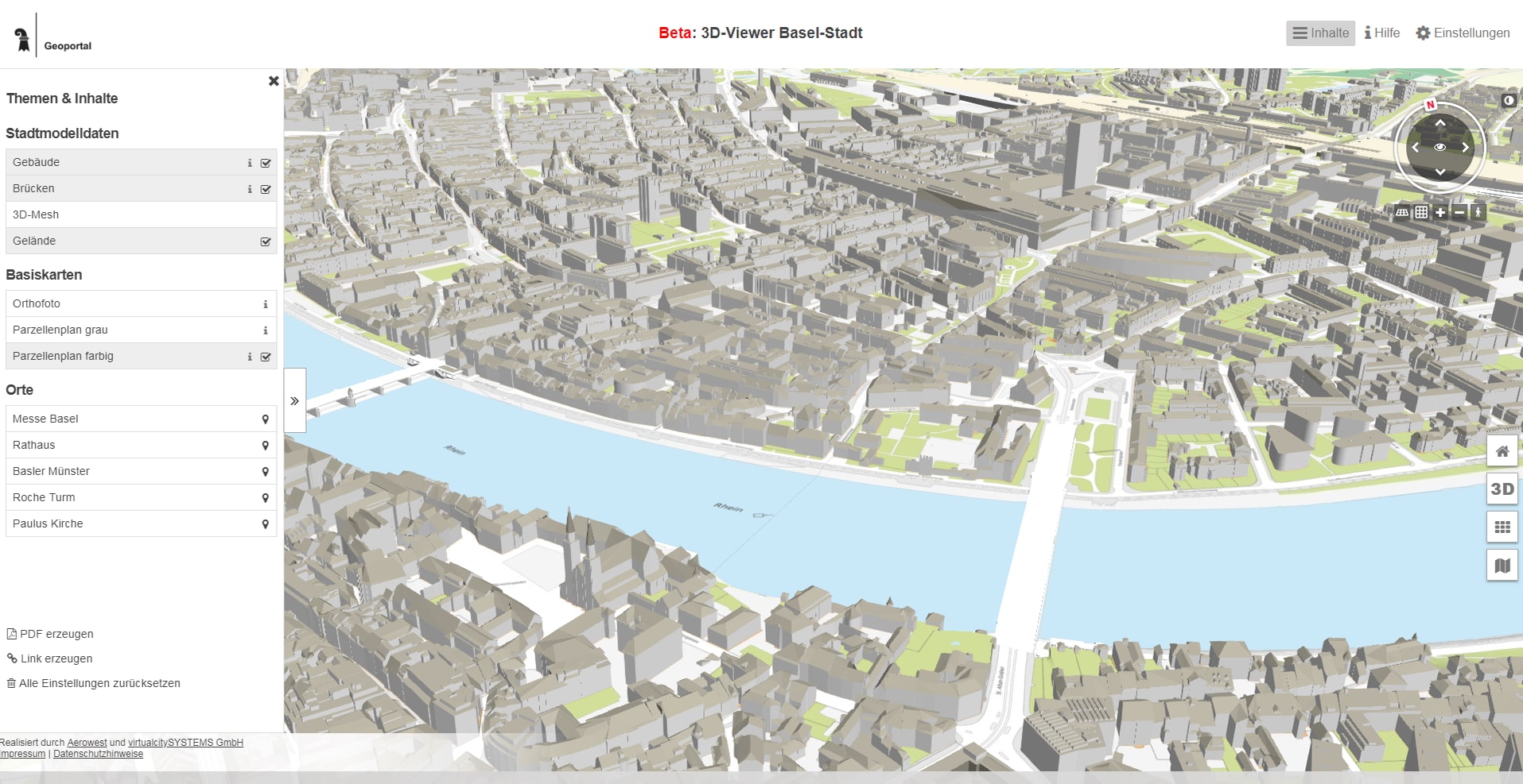 Neuer Stadtplan MapBS und neuer 3D-Viewer: Neue Informationskanäle für ...