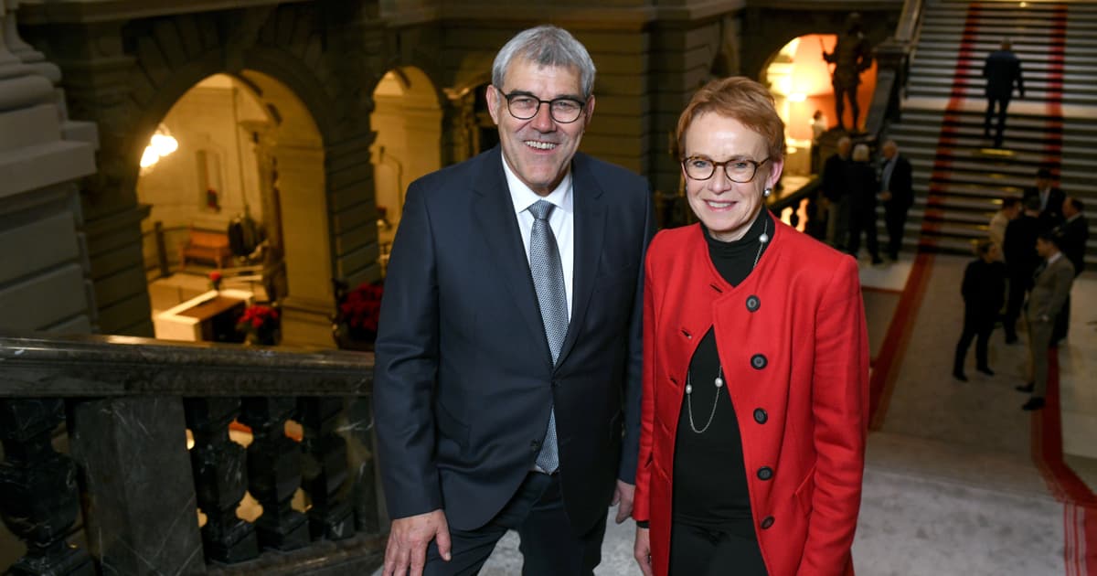 Gratulation an Nationalratspräsident Eric Nussbaumer und ...